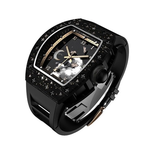 High Quality Carbon Fiber Mechanical Watch Business Style Tonneau | C29 ...