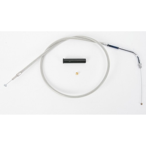 Drag Specialties Braided Throttle Cable w/70 Degree Elbow - 0650-0318 ...