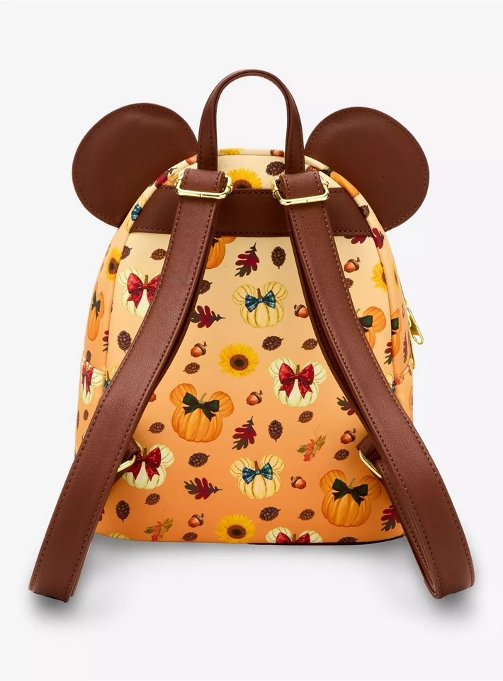 Loungefly Disney Minnie Mouse Fall Pumpkin Mini Backpack NWT | eBay
