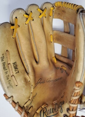 Rawlings RBG7 Tan Leather Softball Baseball Glove LHT12" Jose Canseco ...