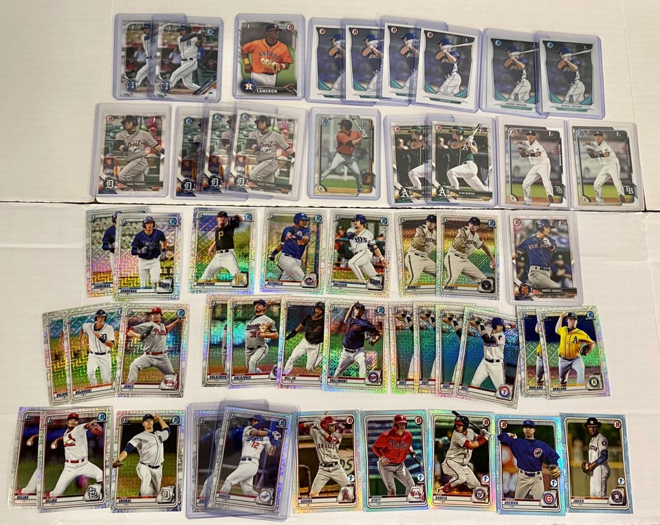 600+ Baseball Card Lot loaded with Bowman 1st, Rookies, Chrome ...