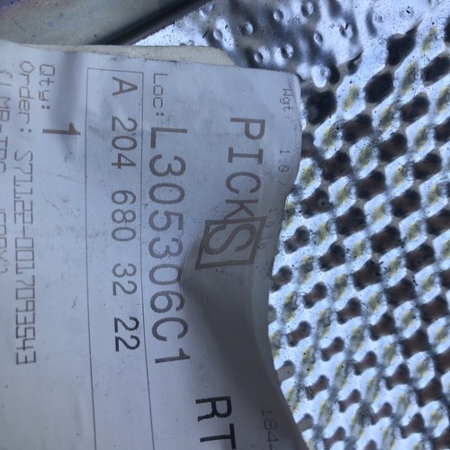 Brand New Rear Muffler Right Outer Shield Genuine Mercedes W204 ...