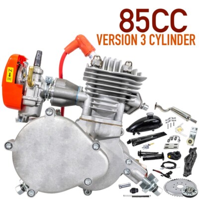 Shadow V3 85cc - FULL KIT 52mm Bore 2 Stroke Motorized Bike Engine Kit ...