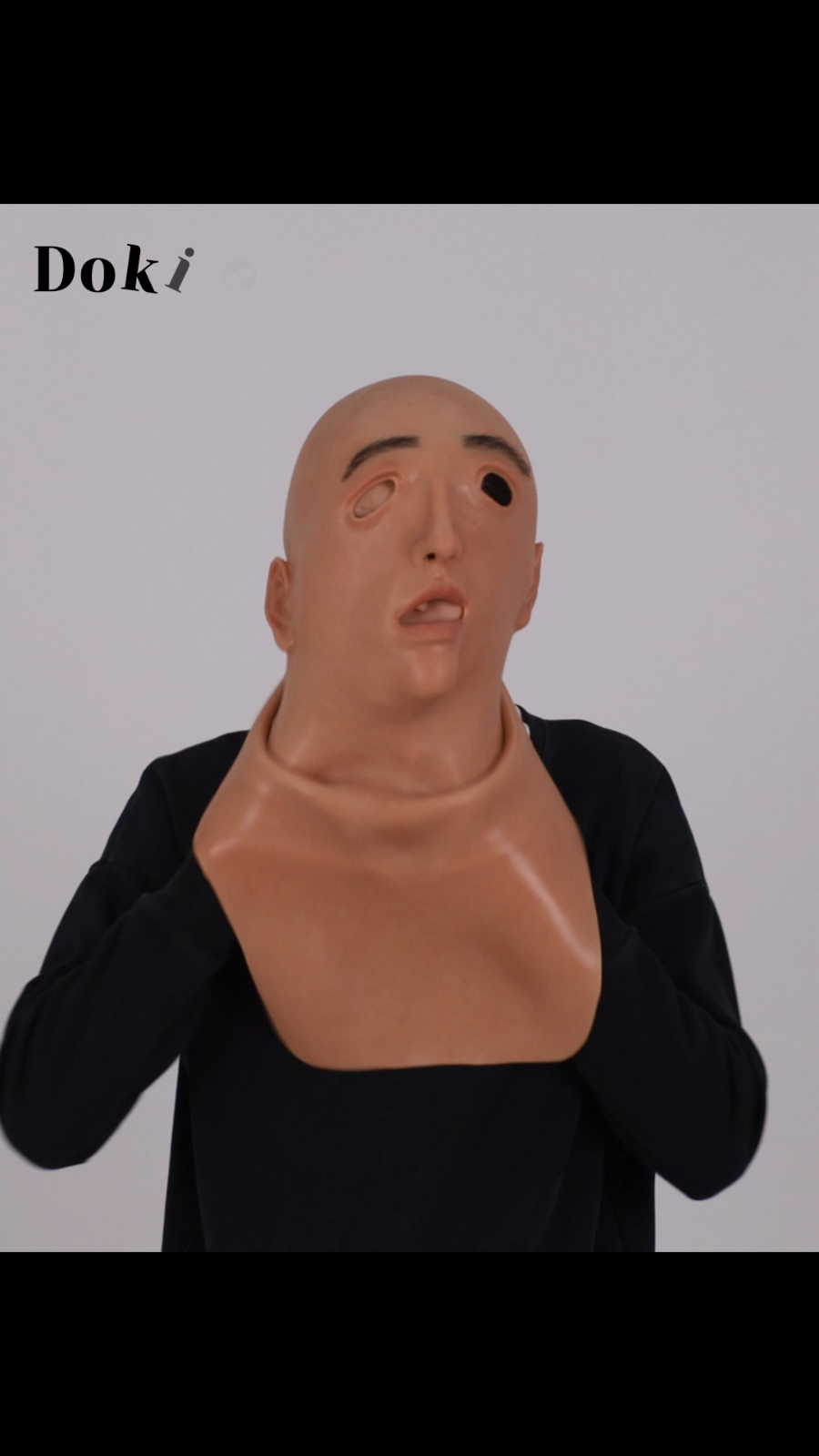 Dokier Realistic Silicone Male Face Mask Cosplay Halloween Full Masks ...