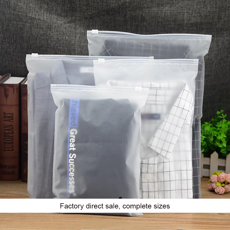 50x Frosted Zip Lock Bags Resealable Zipper Thick Plastic Travel ...