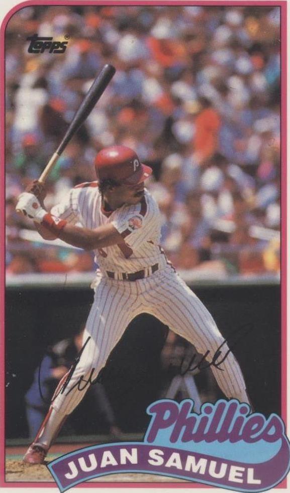 1989 Topps/LJN Baseball Talk - Juan Samuel #95 for sale online | eBay