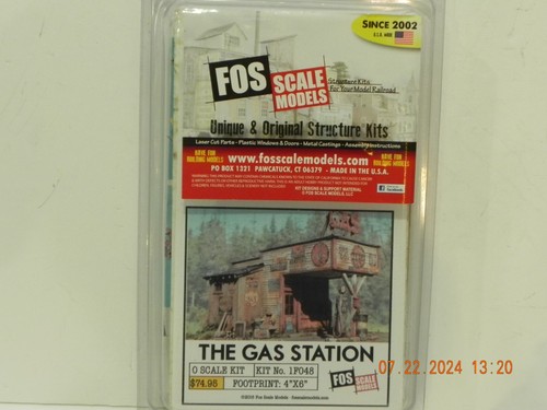 FOS Limited IF048 O Scale " The Gas Station" 4"x6" Building Kit. (Very ...