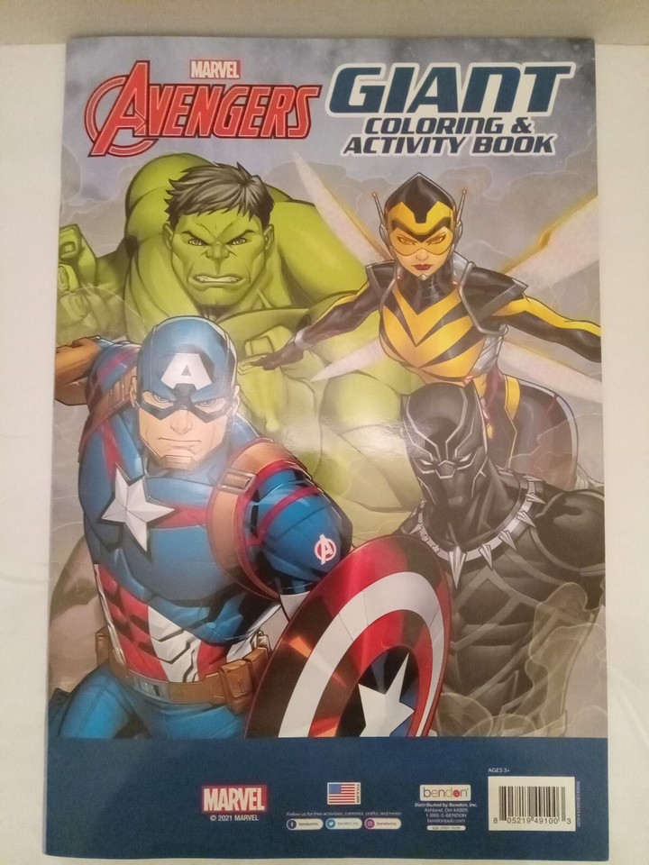 MARVEL AVENGERS Jumbo Coloring And Activity Book - NEW | eBay