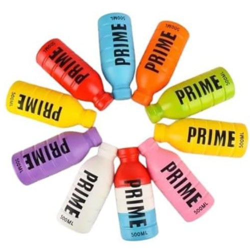 4x Prime Bottle Squishy Toys, Stress Relief Toys, Soft Squeeze Squishy ...