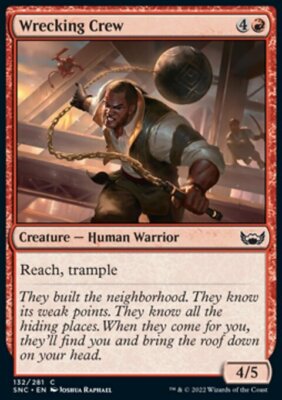 MTG Magic the Gathering Wrecking Crew (132/484) Streets of New Capenna ...