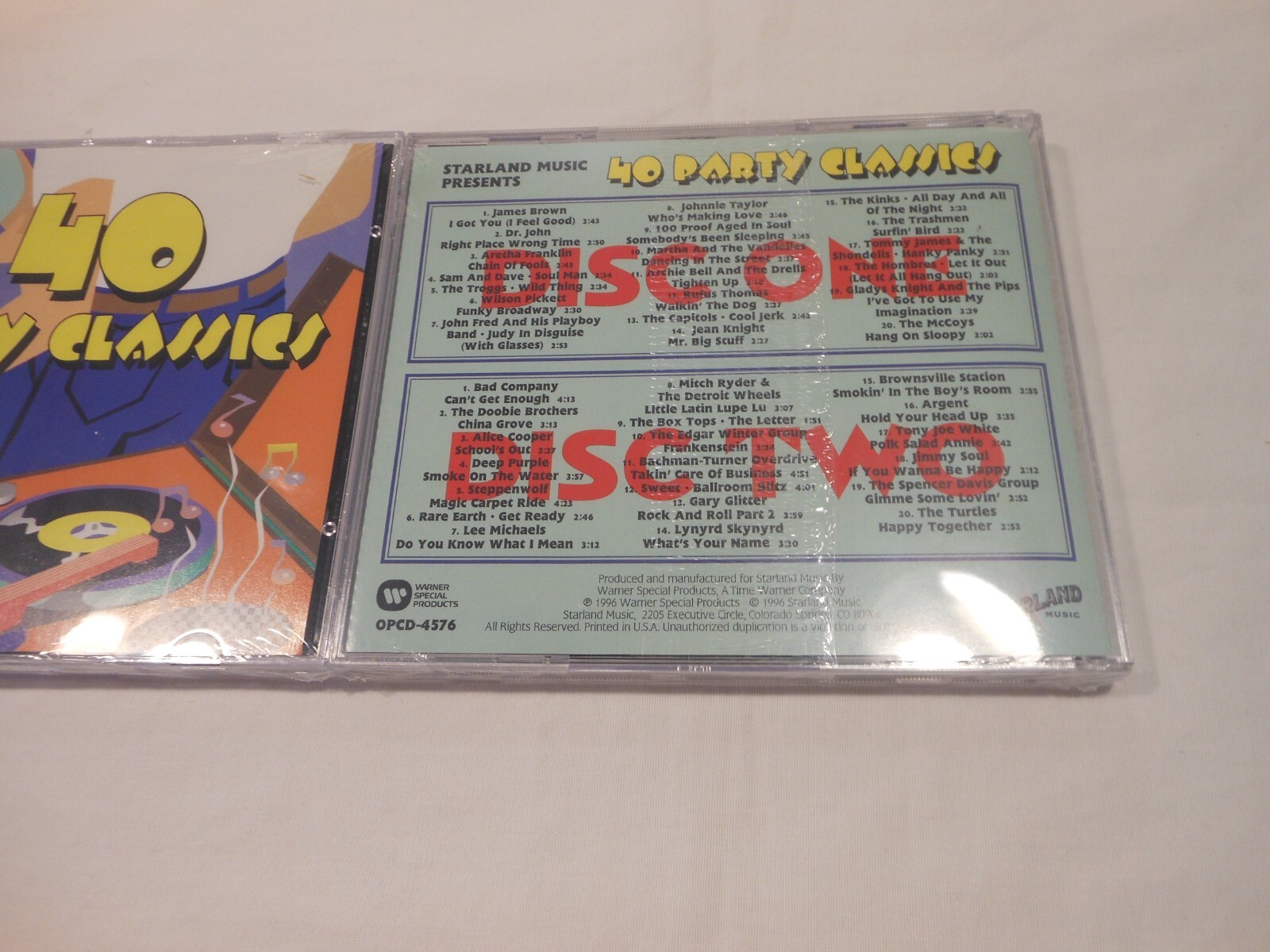 1996 Warner Special Products/Starland Music 40 Party Classics 2 CD Set BRAND NEW | eBay