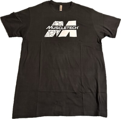 (2) Brand MUSCLETECH black T-Shirt Tee Bodybuilding Fitness New In ...