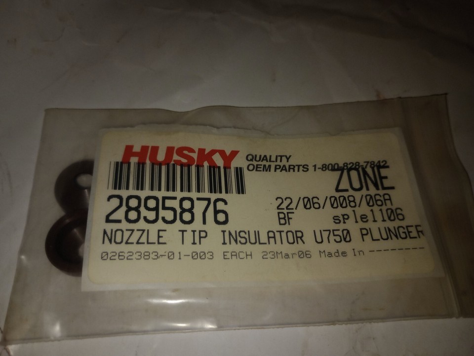 NEW 2 PCS HUSKY OEM PARTS 2895876 NOZZLE TIP INSULATORS U750 PLUNGER ...