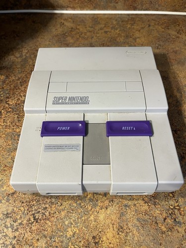 Genuine Super Nintendo SNES Console Complete w Original Controller | eBay