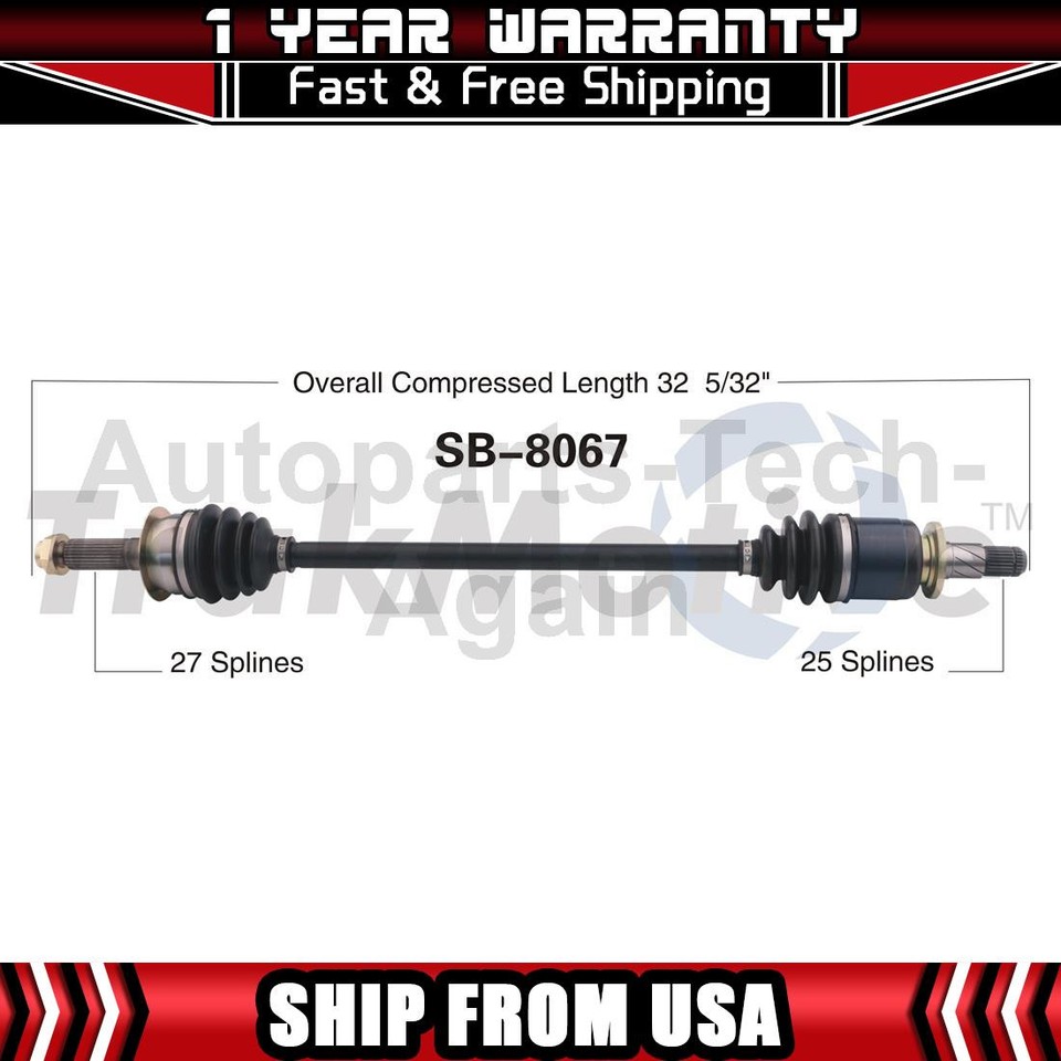 1 Trakmotive Rear Left CV Axle Shaft Fits 2006-2007 Subaru B9 Tribeca ...