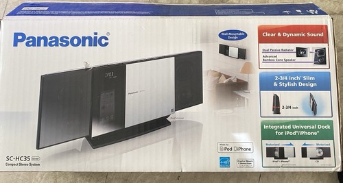 Panasonic SC-HC35 Compact Stereo System CD, MP-3, Radio with Remote ...