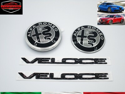 Logos Front Rear Writing Fast Alfa Romeo Giulia Stelvio GTAM | eBay
