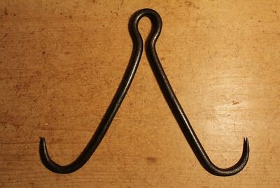 Vintage Style Wrought Iron Gambrel Butchers Game Hook Meat Beam 12 ...