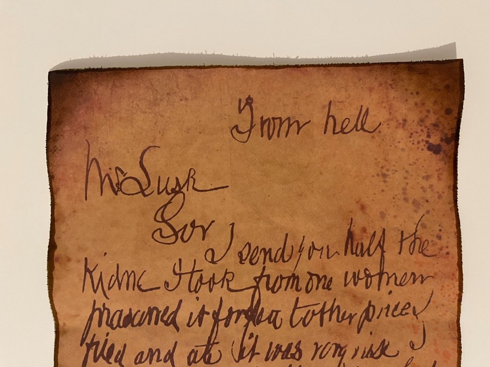 From Hell Letter Jack the Ripper Historical Documents Reproduction ...