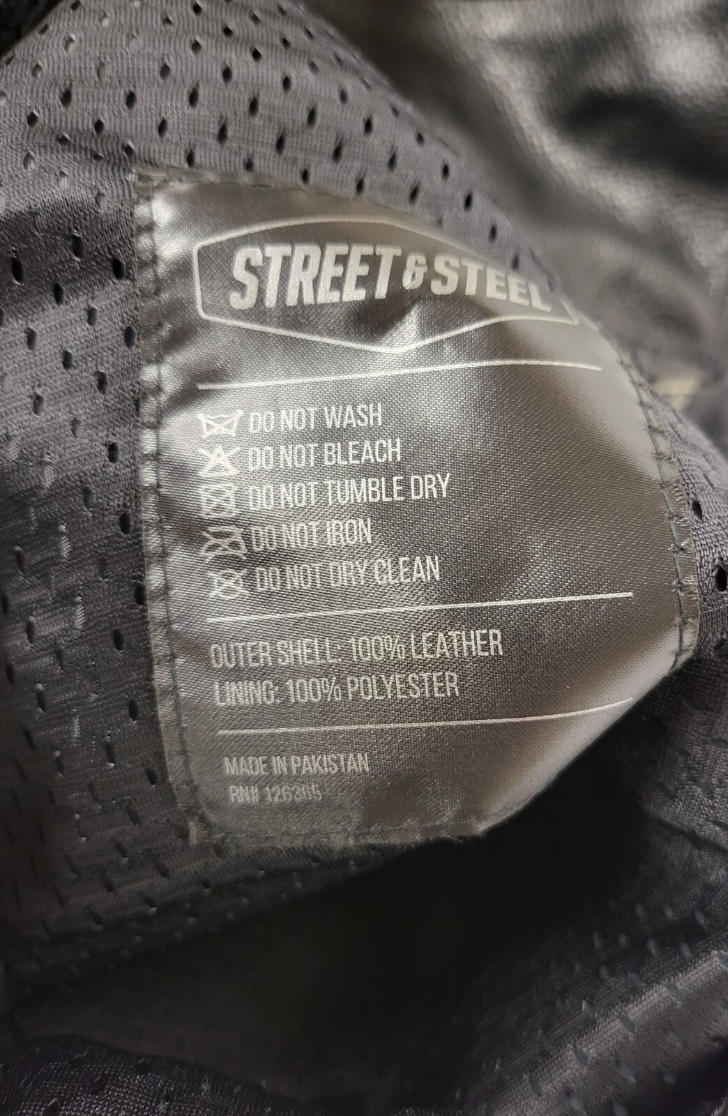 Street & Steel Black Leather Richmond Lea Biker Motorcycle Chaps -PICK ...