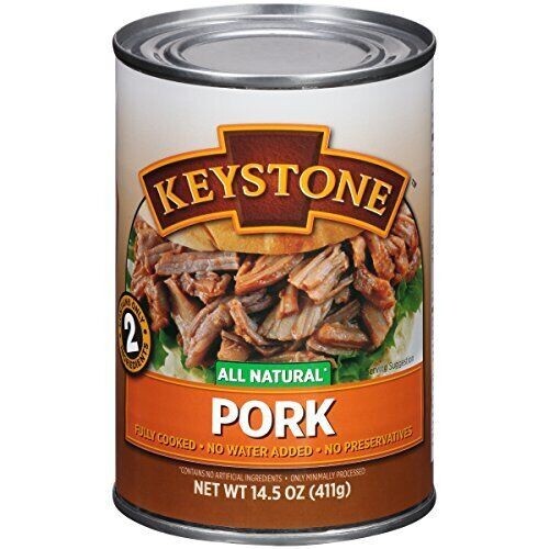 3 Pack- Keystone Meats Natural Pork Fully Cooked 14.5 oz Food, No ...