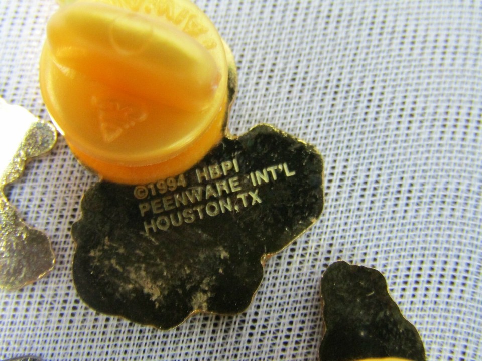 Lot VTG 90s Hanna Barbara Flintstones Fred Barney Enamel Lapel Hat Pin ...