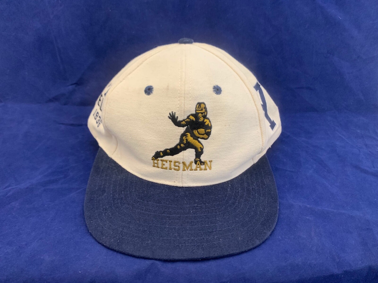 Vintage Heisman Trophy Cap Hat #19 Larry Kelley 1936 RARE Player hat | eBay