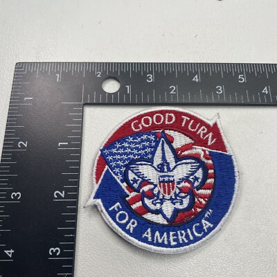Boy Scouts GOOD TURN FOR AMERICA Patriotic Patch K031 | eBay