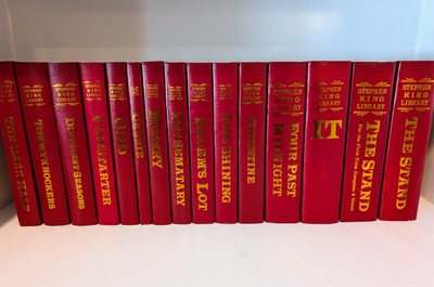 Stephen King Red Leather Library Edition Hardcover Books Stand IT ...