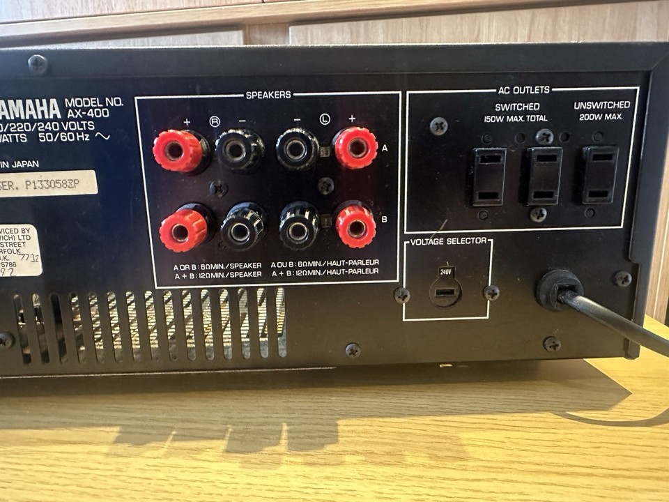 Yamaha AX-400 Integrated Amplifier 55W Phono MM/MC Vintage Hi-Fi | eBay UK