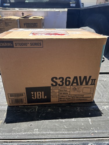 JBL Studio Series S36 AWII Mountable Bookshelf Pair Speakers White New ...
