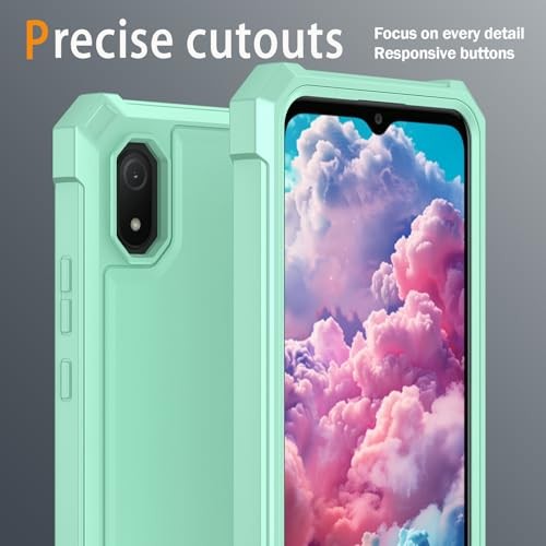 for Phone Case with Tempered Glass Screen Cloud Mobile Stratus C8 Green ...