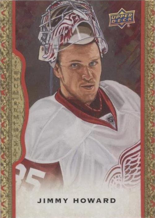 2014-15 Upper Deck Masterpieces - Jimmy Howard #49 Red Framed /100 for ...