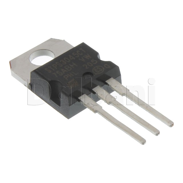 STMicroelectronics STPS3045CT Diode Schottky 2x15a 45v for sale online ...