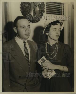 1957 Press Photo New Orleans Society-Mr. Joseph Laughlin and Miss Arthe ...