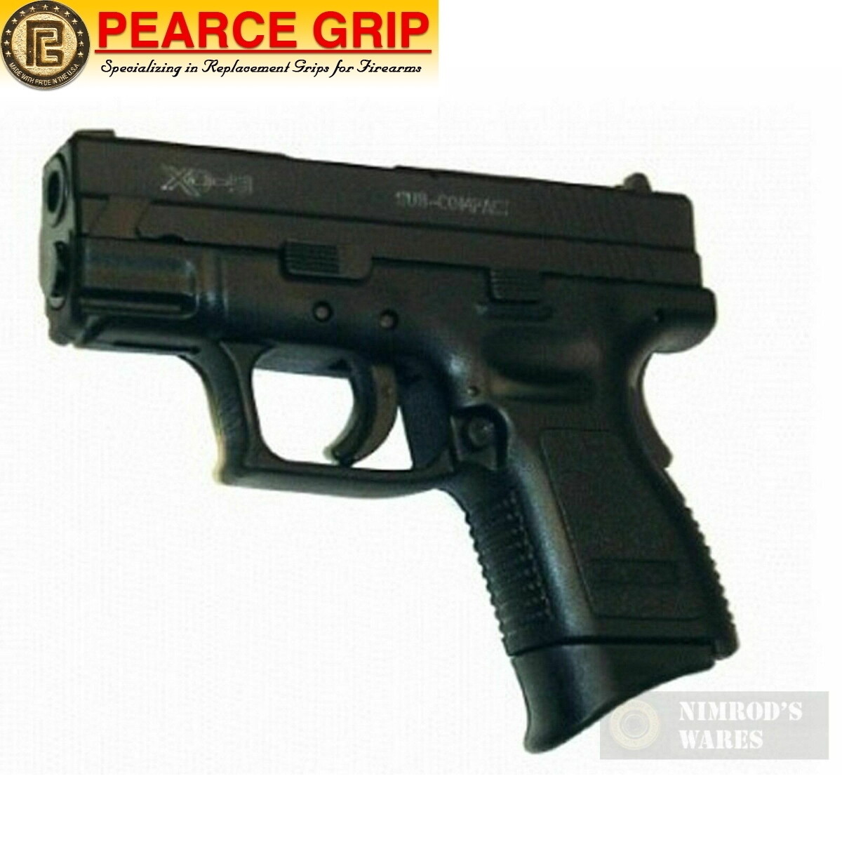 Pearce Grip PG-XD Springfield XD Grip Extension Adds Control FAST SHIP ...
