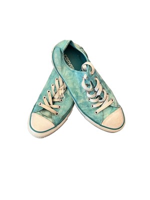Converse Shoes Womens 5 Chuck Taylor High Top Sneakers -Turquoise | eBay