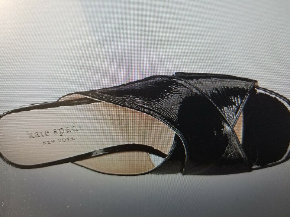 Kate Spade New York Women's Venus Sandal Sandal, Black Patent, 6.5 M US ...