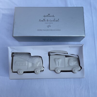 Hallmark Keepsake Box Porcelain Set First Tooth First Curl Baby Gift | eBay