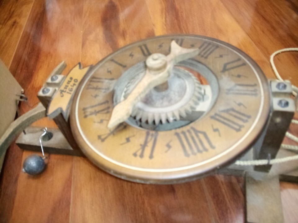 Antique Weight Driven Clock "Anno 1640" Wooden Movement | eBay