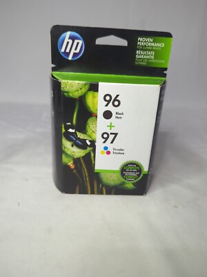 Genuine HP 96 Black & 97 Tri-Color Ink Cartridges 2 Pack SEALED OEM Exp ...