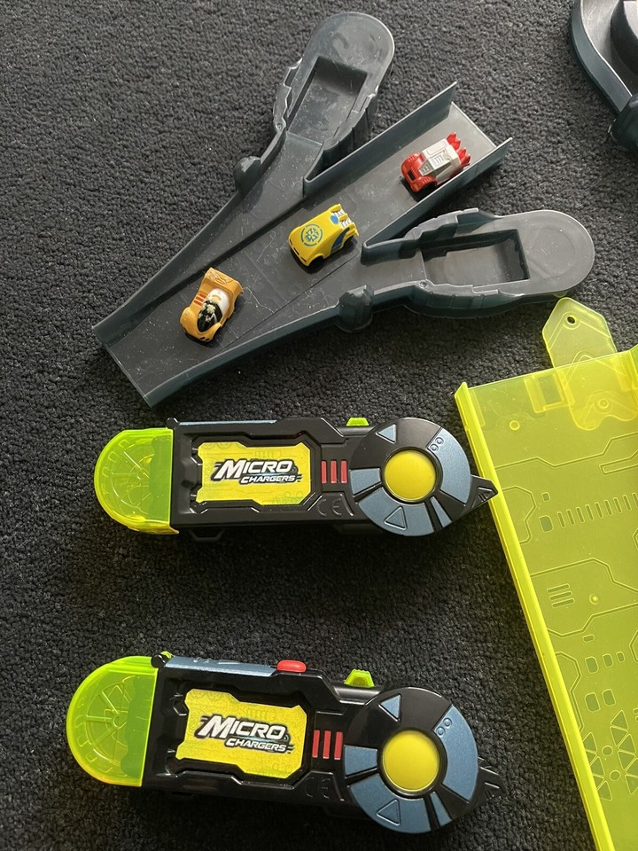 micro chargers toy cars with track. (working) | eBay