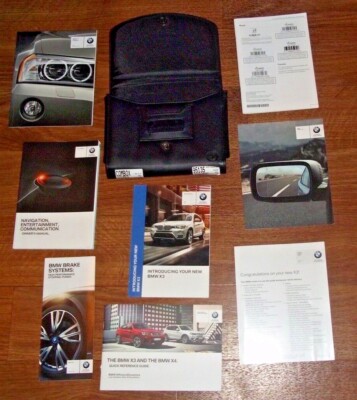 2015 BMW X3 Kit Operator Owner's Manuals Reference Guide w/ storage ...