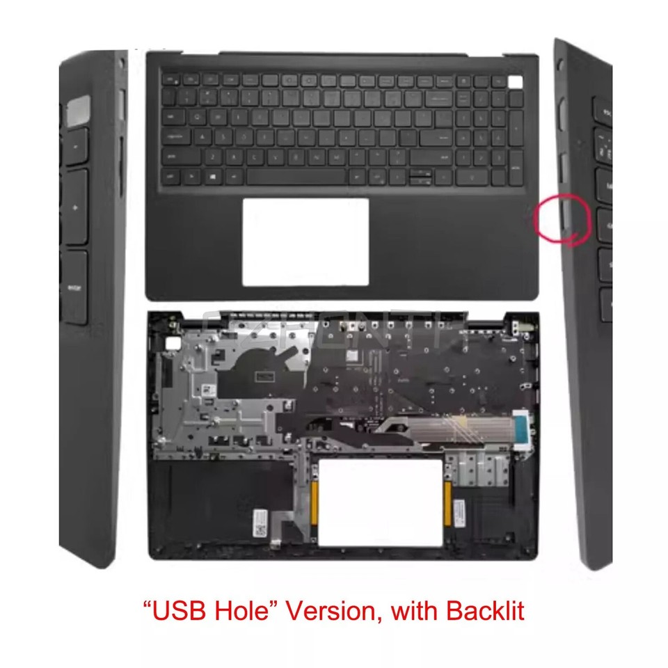 New For Dell Inspiron 15 3510 3511 3515 3520 Palmrest w/ Backlit ...