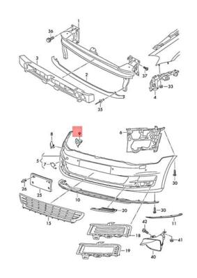 Genuine Guide Frame Right Front VW Golf R32 Gti Rabbit 5G0807942C | eBay