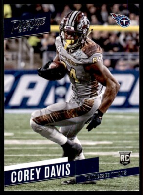 2017 Panini Prestige Corey Davis Rookie Tennessee Titans #254 NFL ...