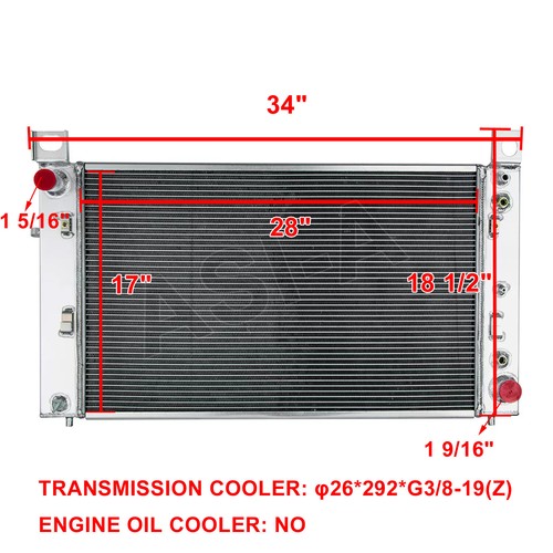 Aluminum Radiator For 99-13 Chevy Silverado 1500 Tahoe,GMC Sierra 1500 ...