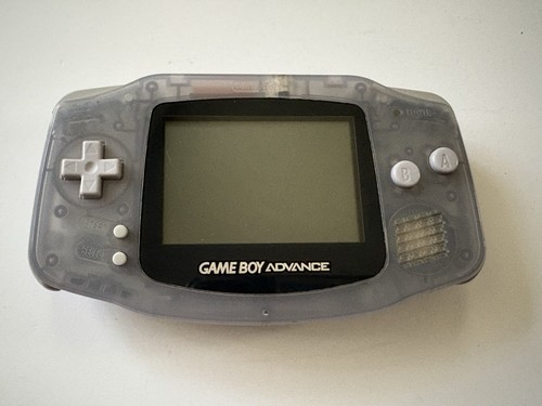 Nintendo Gameboy Advance GBA Glacier Clear Handheld System AGB-001 ...