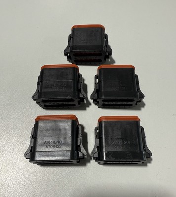5PCS AMPHENOL SINE SYSTEMS AT06-12SB-EC01 Plug Connector, Female, 12 ...