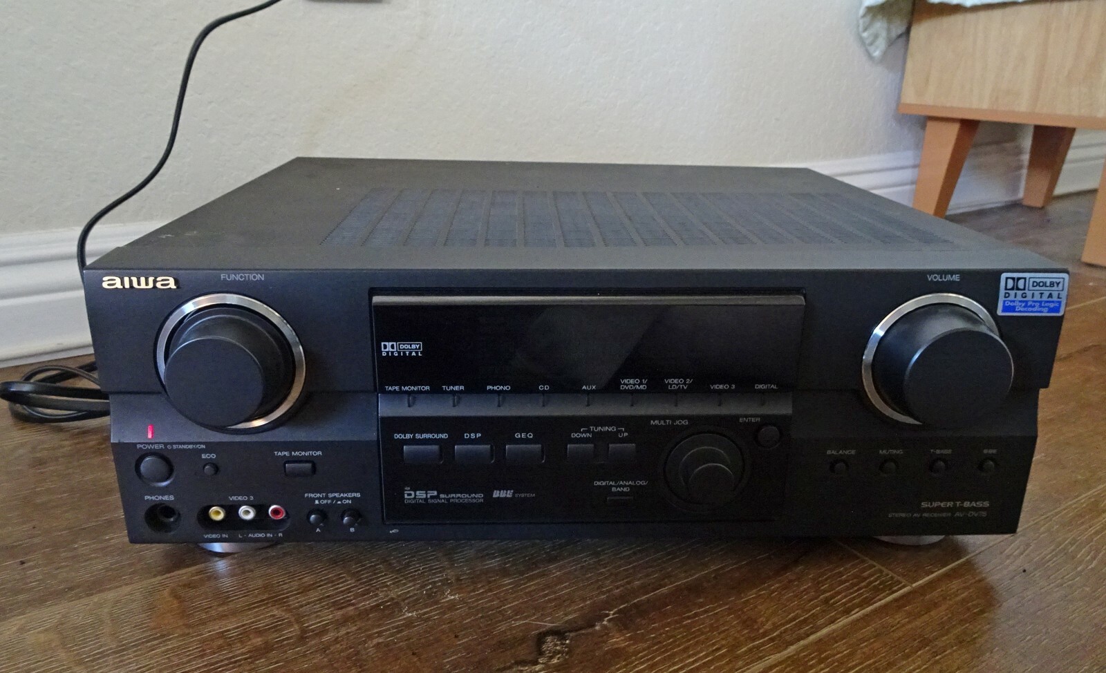 Aiwa AV-DV75 5.1 Channel Receiver MADE IN JAPAN Audiophile stereo NO ...